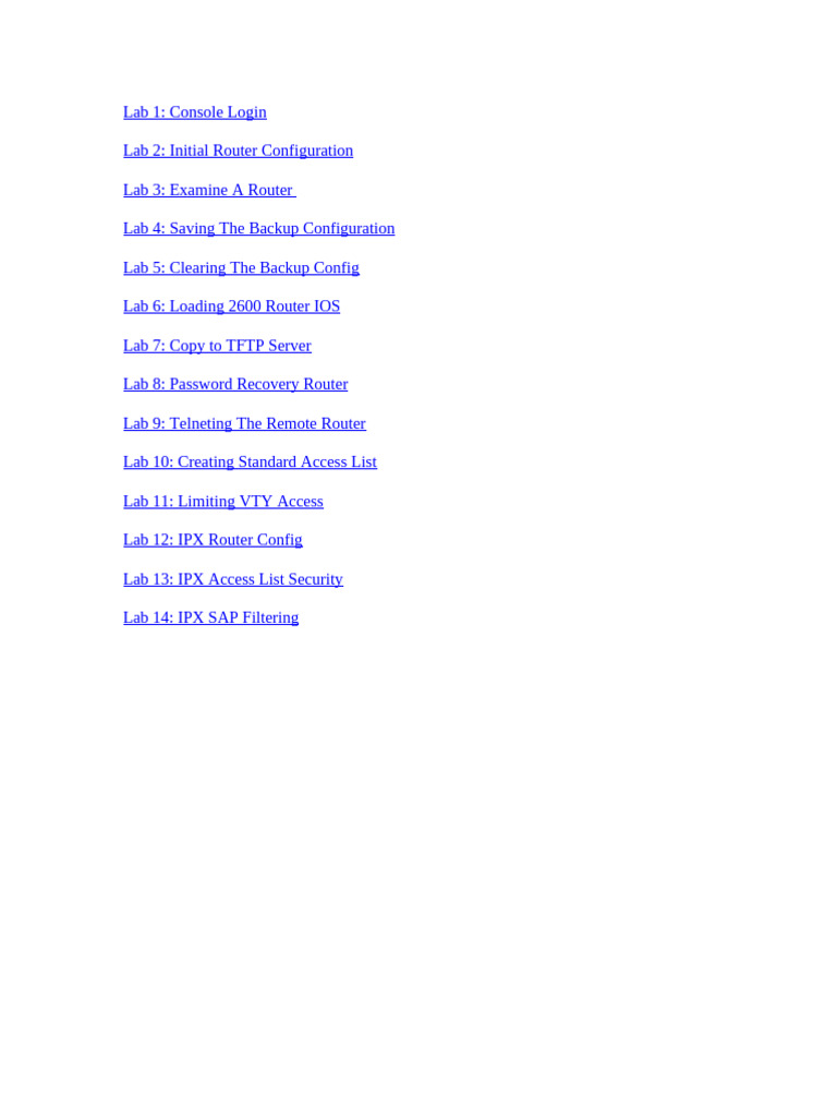 Lab 1 CCNA | PDF