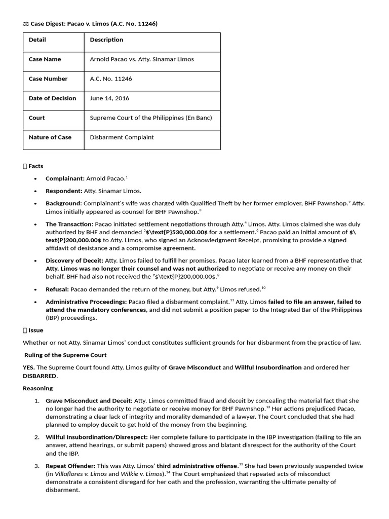 Case Digest | PDF | Conflict Of Interest | Lawyer