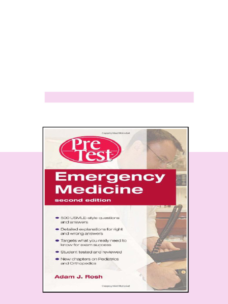 (Ebook) Emergency Medicine PreTest Self-Assessment and Review, by Adam ...
