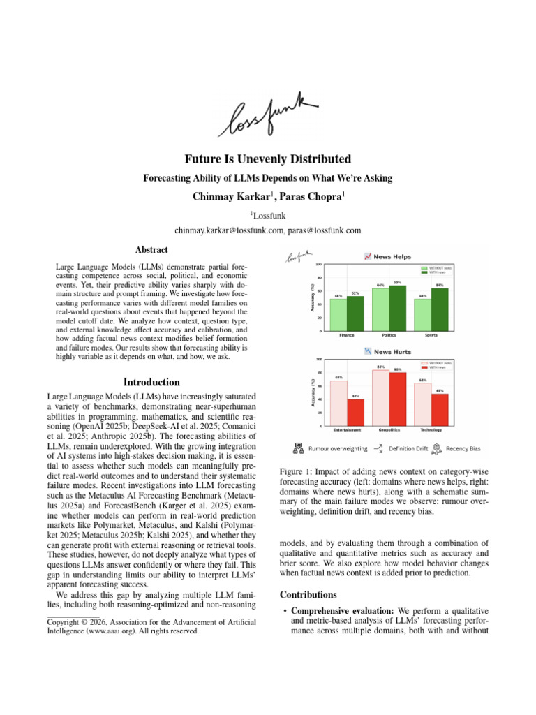 LLM Forecasting Performance Analysis | PDF | Forecasting | Accuracy And ...
