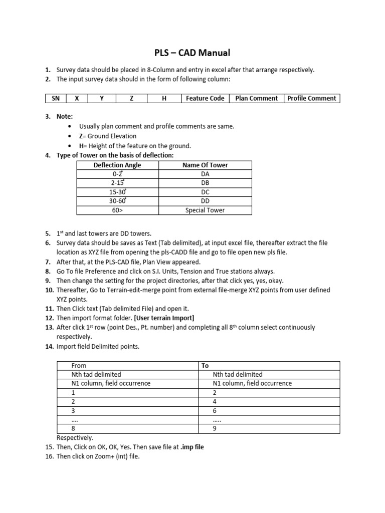PLS - CAD Manual | PDF | Computing