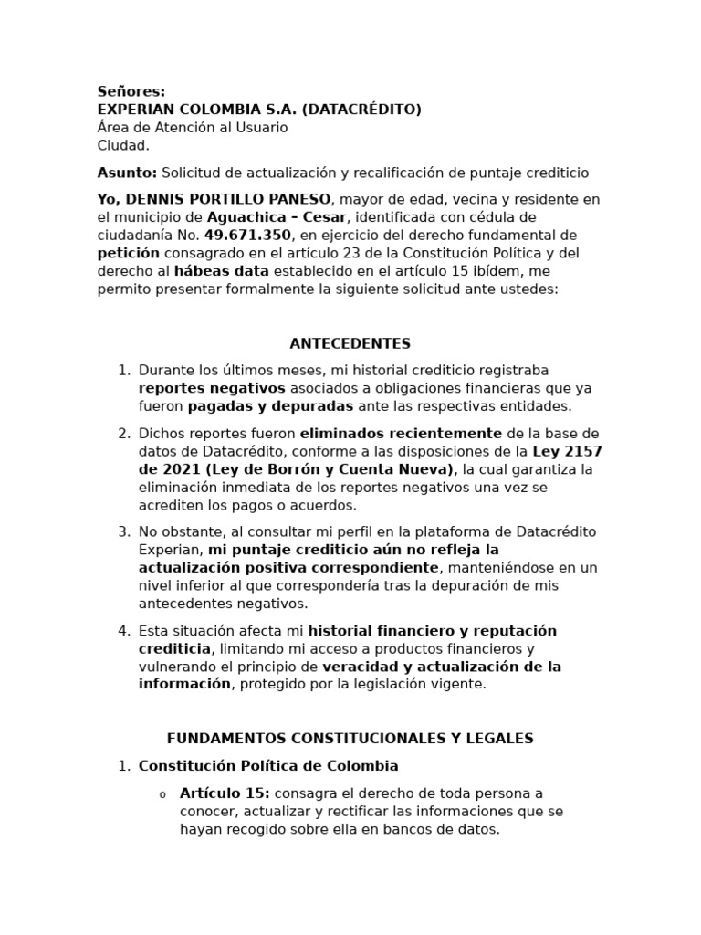 Subir Puntaje Dennis Portillo | PDF | Derecho Constitucional | Justicia