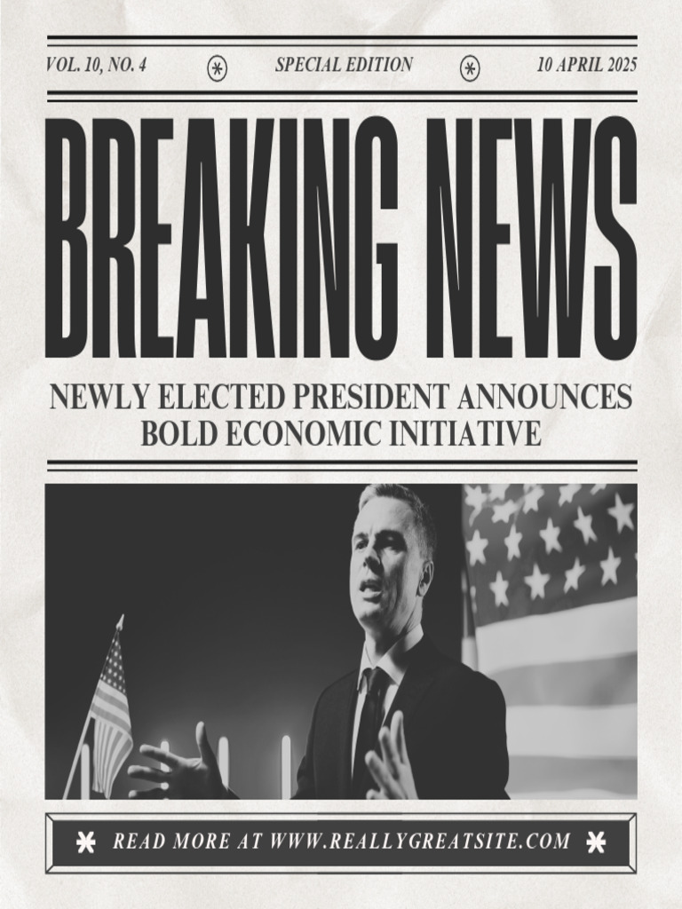 Black and White Vintage Political Announcement Instagram Post | PDF