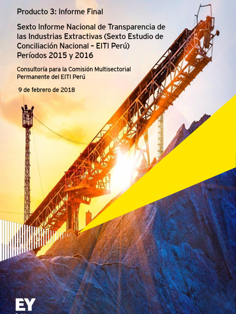 Informe EITI Perú 2015-2016: Transparencia Extractiva | PDF