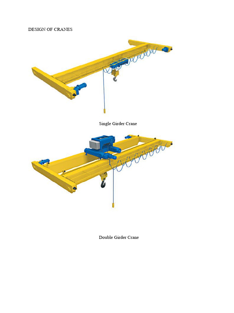 506176700 Design of Cranes | PDF | Crane (Machine) | Elevator