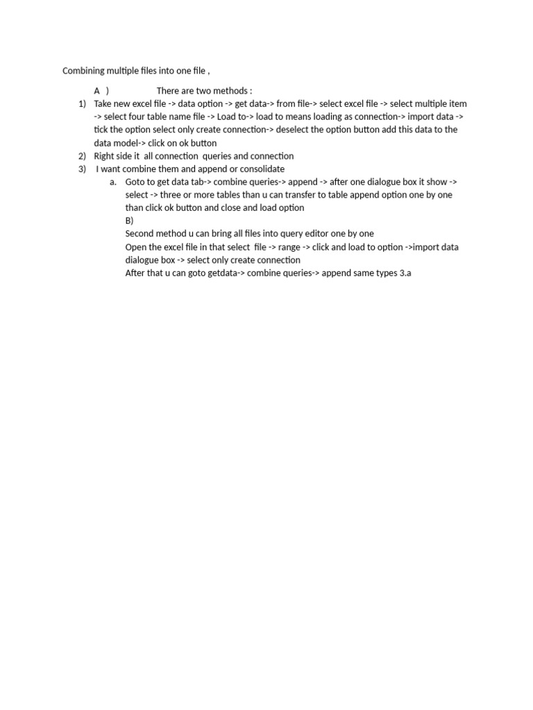 Combining Multiple Files Into One File | PDF