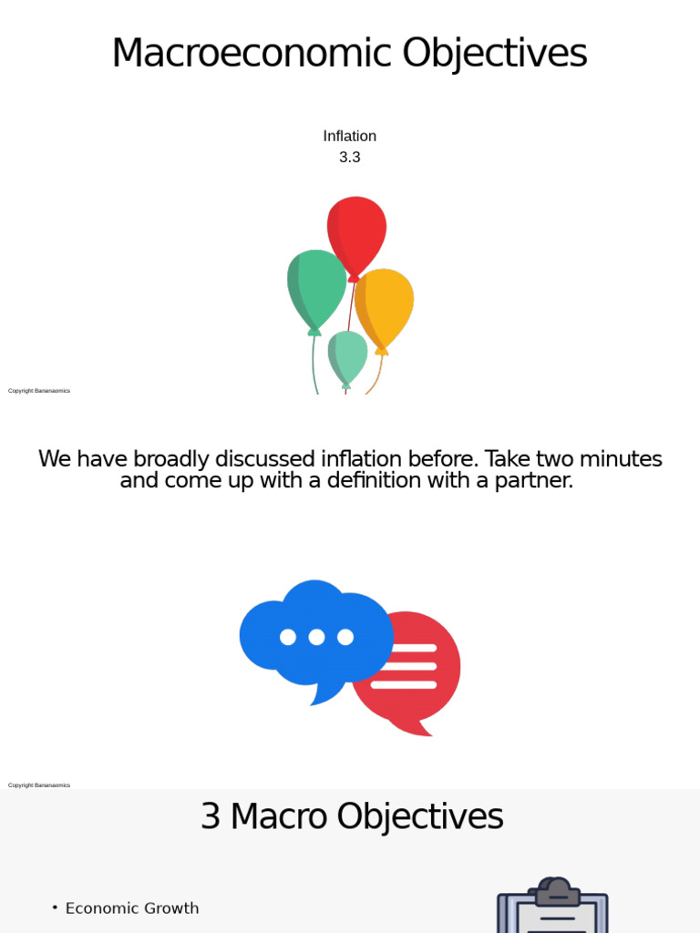 3.3 (Inflation) Macroeconomic Objectives | PDF | Inflation | Consumer ...