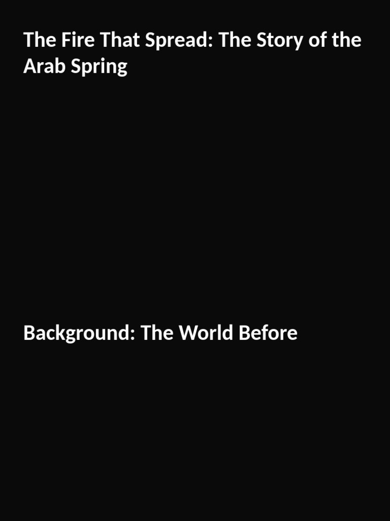 Arab Spring Presentation | PDF