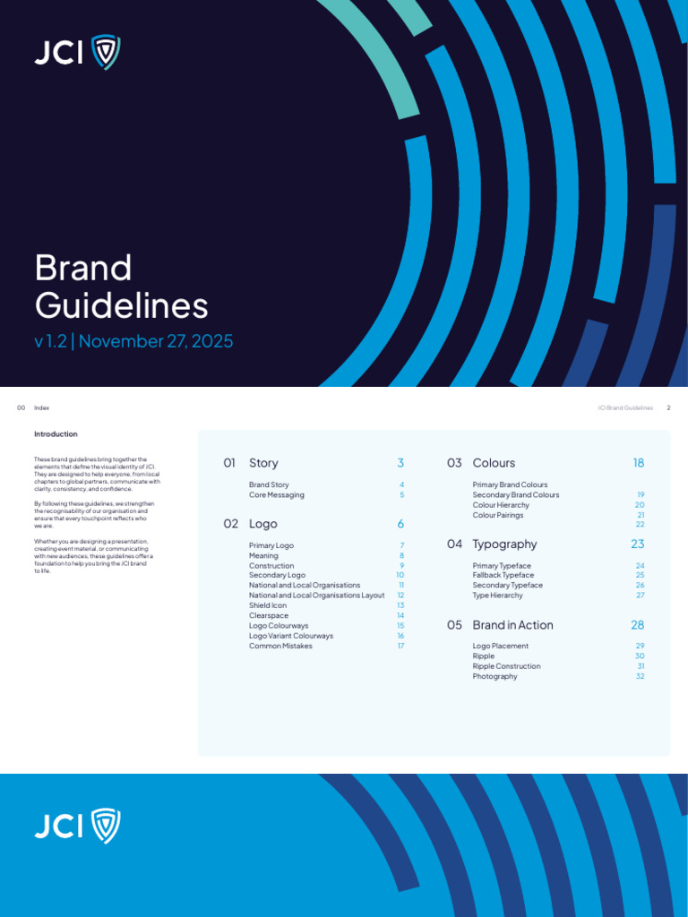 JCI Brand Guidelines Overview | PDF | Typefaces | Typography