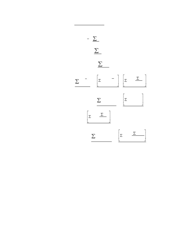 Essential Statistics Formula Sheet | PDF | Standard Deviation | Variance