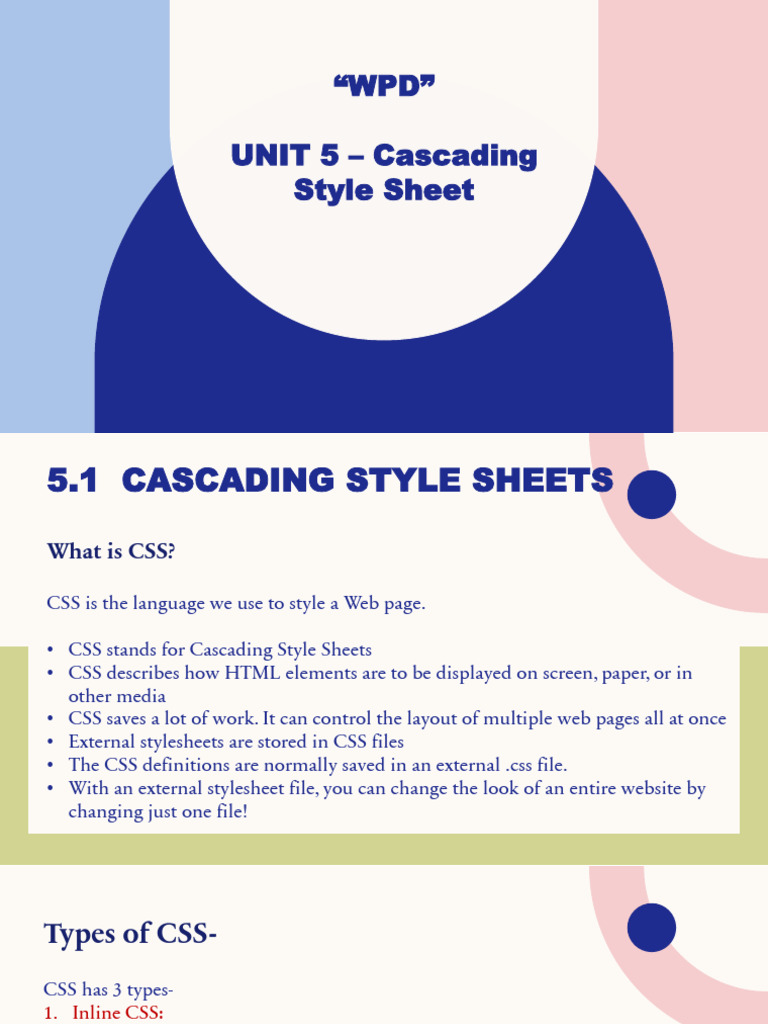 Understanding Cascading Style Sheets (CSS) | PDF | Design | Internet