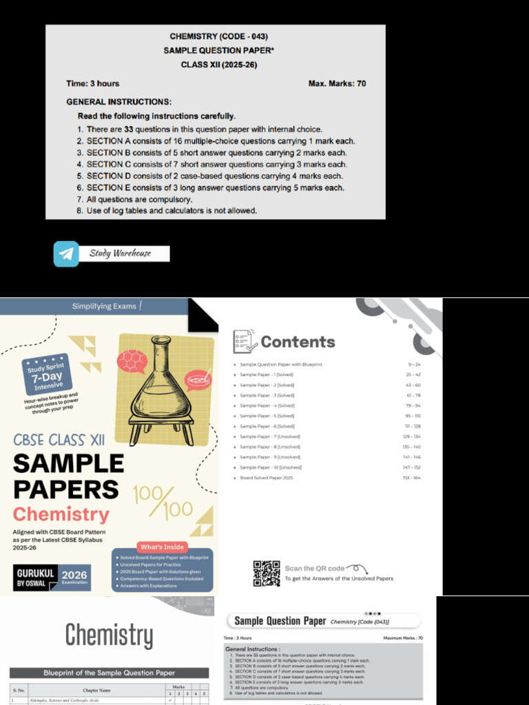 Chemistry Paper Exposed 2026 | PDF | Amine | Chemical Reactions