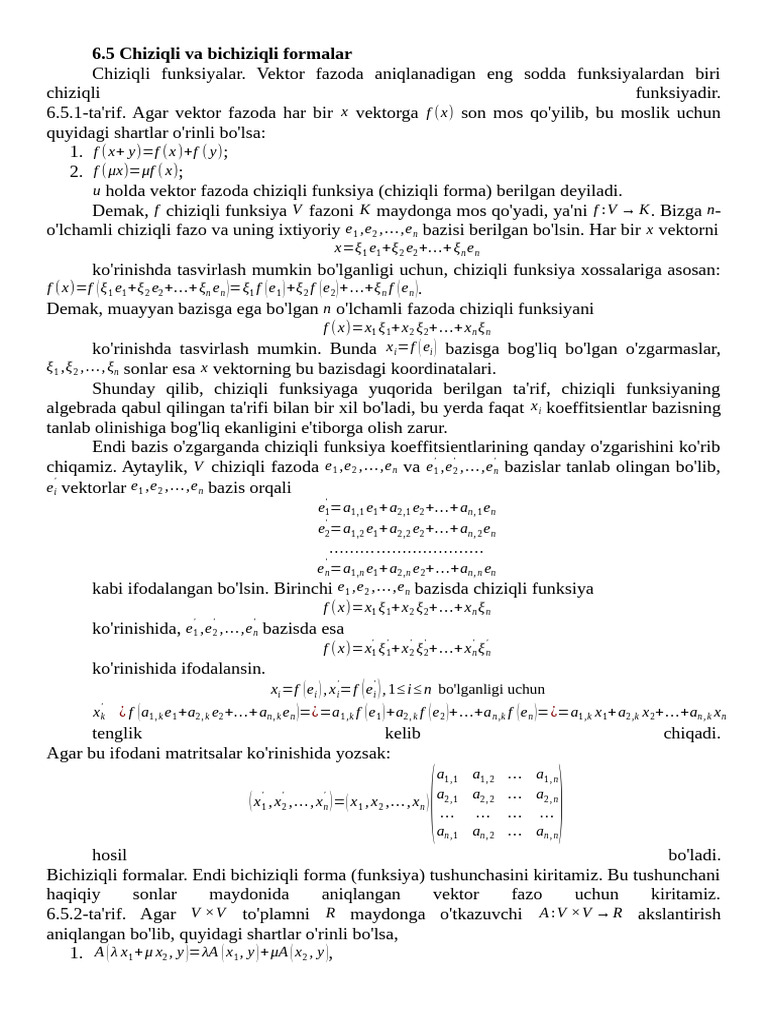 Kvadratik Forma | PDF