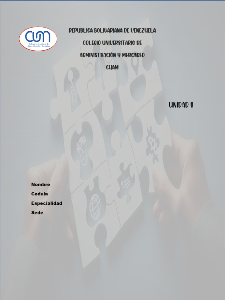 Unidad II: Republica Bolivariana de Venezuela Colegio Universitario de ...
