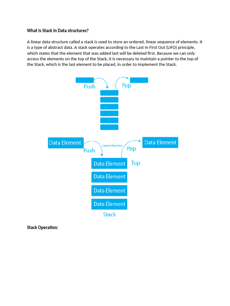 Understanding Stacks in Data Structures | PDF