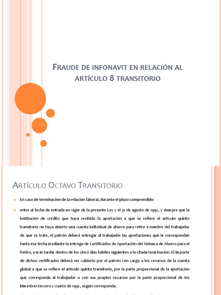Fraude de Infonavit en Relación Al Artículo 8 | PDF | Caso de ley | Seguro