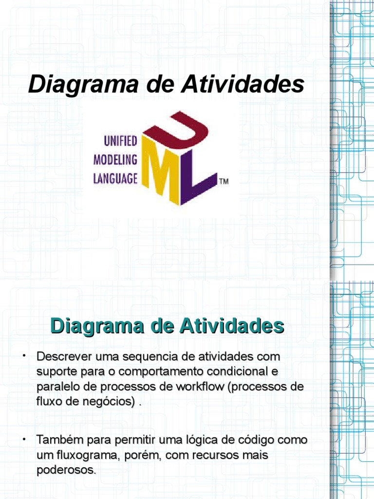 UML - Diagrama de Atividades | PDF | Diagrama de caso de uso | Controle ...