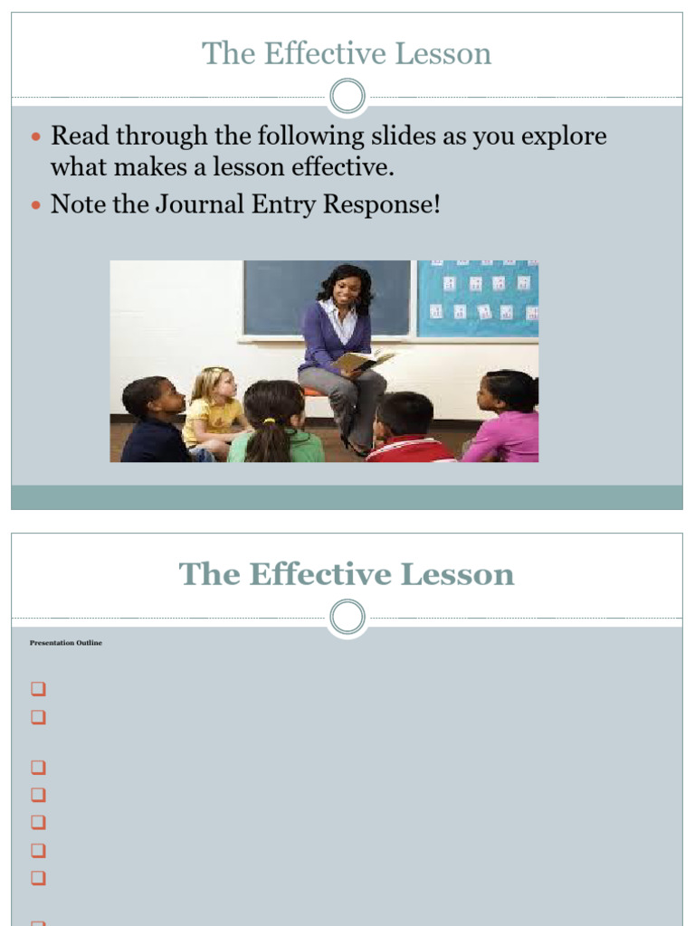 The Effectiv Lesson PPT | PDF | Learning | Learning Styles