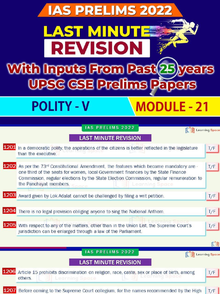 Last Minute Revision Combined PDF Modules 21 to 240413 153915 | PDF