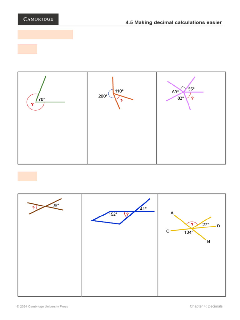 Calculating Angles | PDF