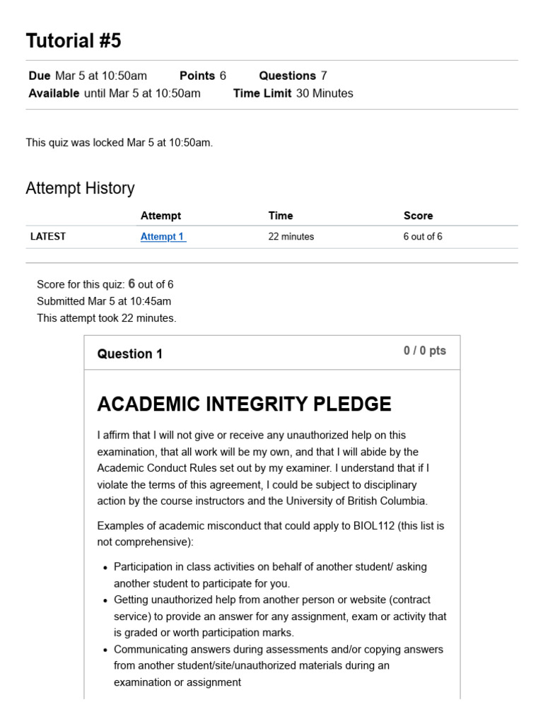 Tutorial #5 - BIOL 112 Tutorial Biology of The Cell | PDF | Gene ...