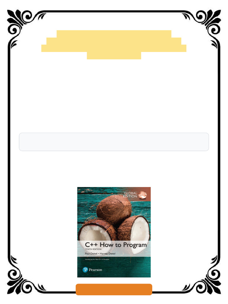 C How to Program Introducing the New C 14 Standard 10th edition by Paul ...