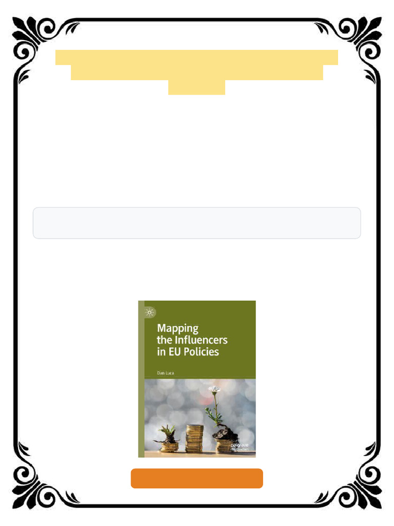 Mapping The Influencers in EU Policies Dan Luca Ebook Downloadable View ...