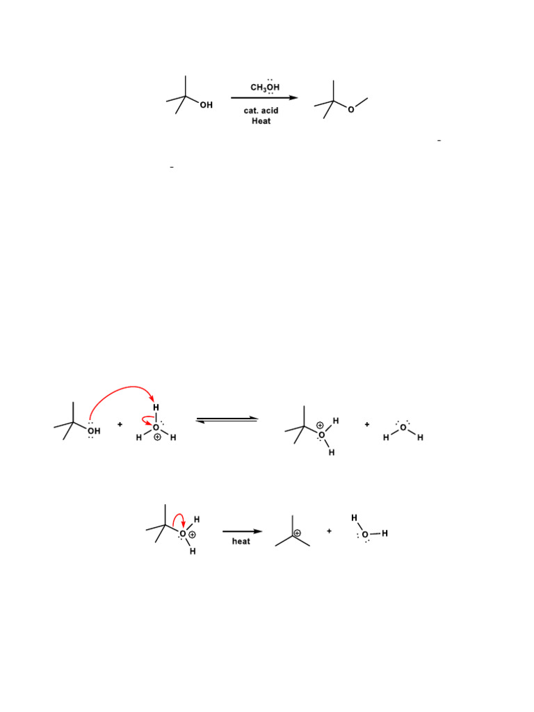 Acid-Catalyzed SN1 Reaction Mechanism | PDF