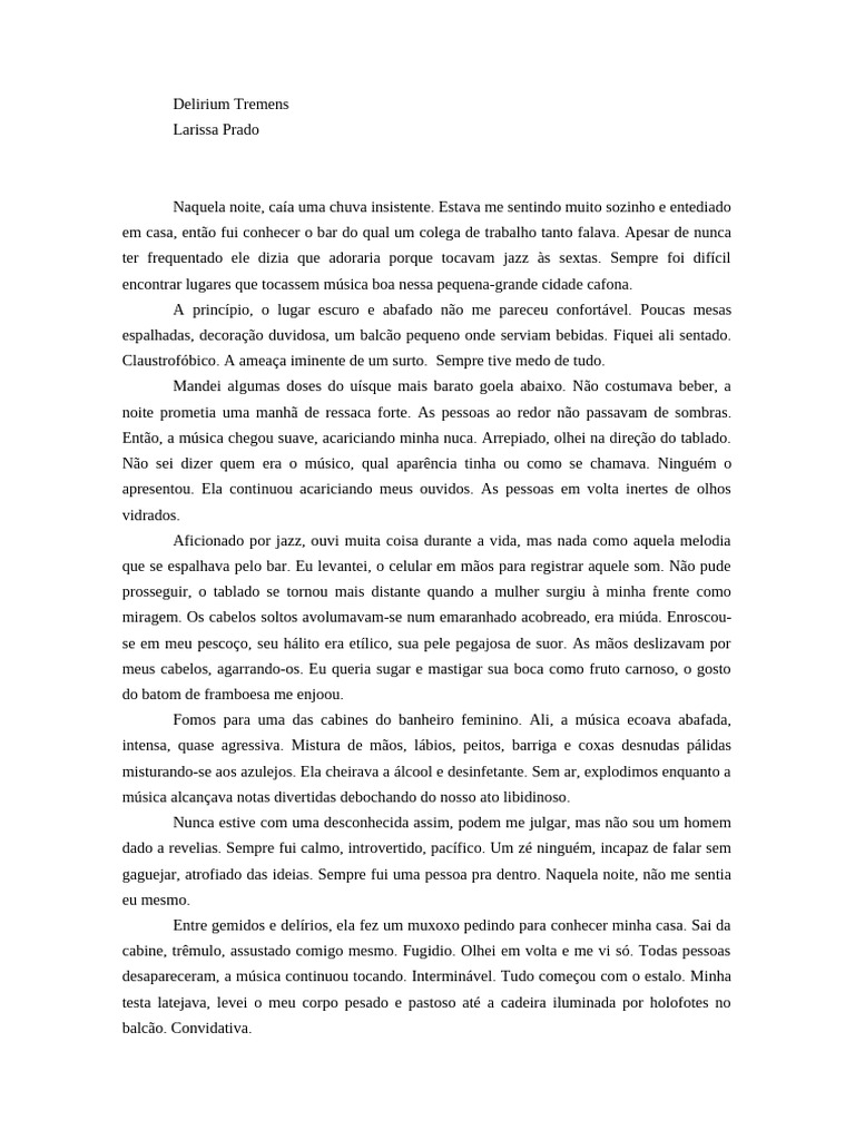 Delirium Tremens - Larissa Prado-Diario Macabro | PDF | Deus