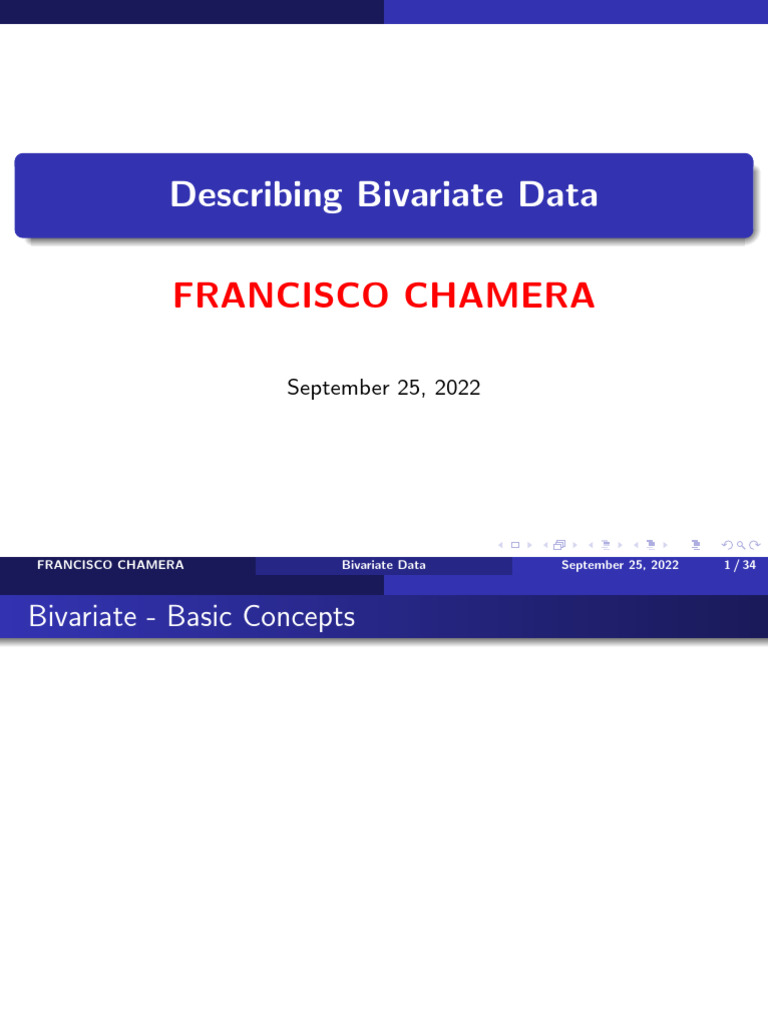 Presentation Bivariate Data | PDF | Scatter Plot | Spearman's Rank Correlation Coefficient