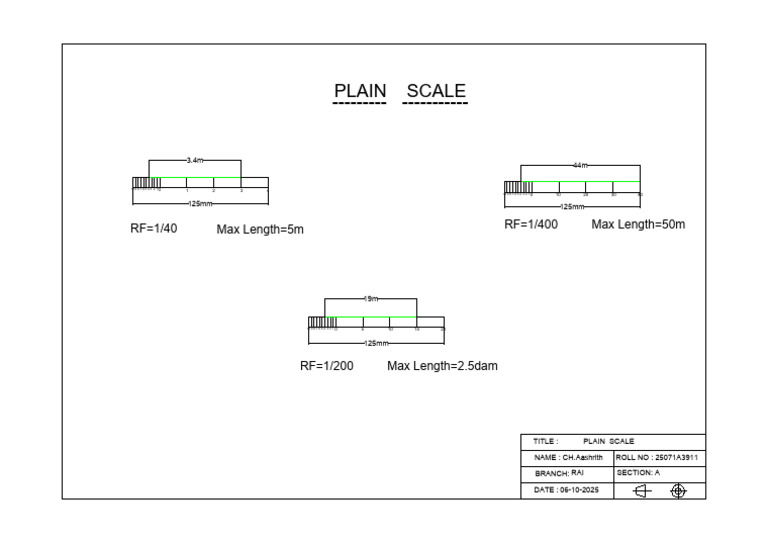 Plain Scale Measurements and Data | PDF