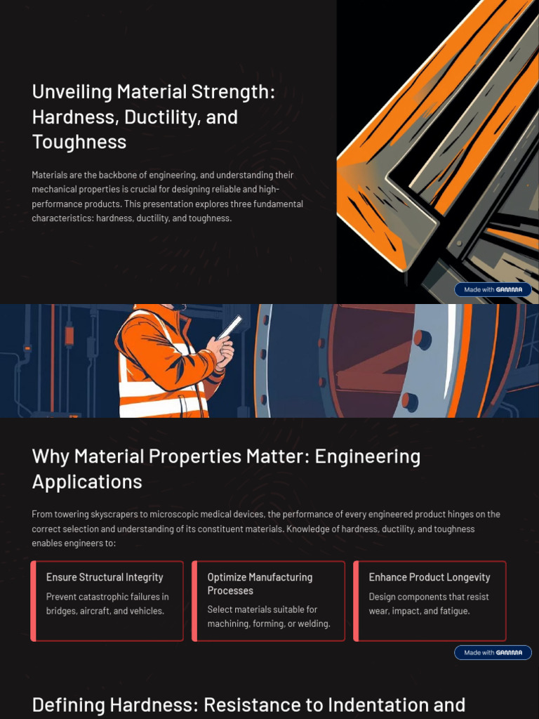 Unveiling Material Strength Hardness Ductility and Toughness | PDF ...