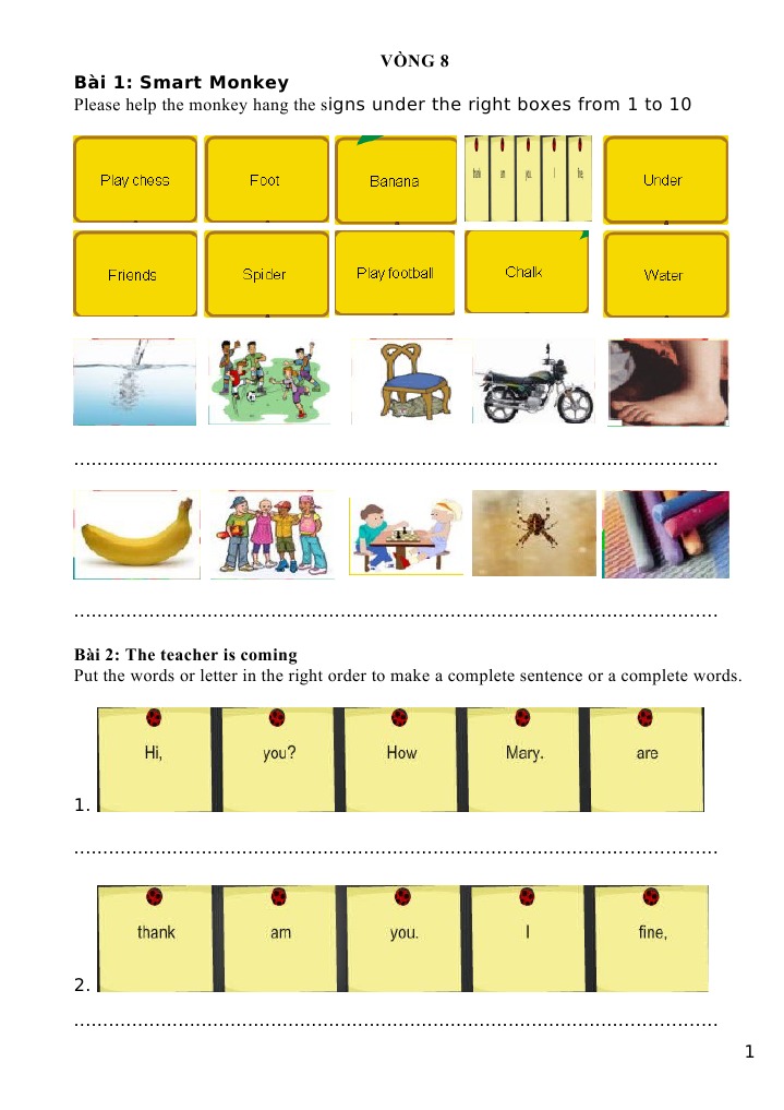 Monkey Learning Activities for Kids | PDF
