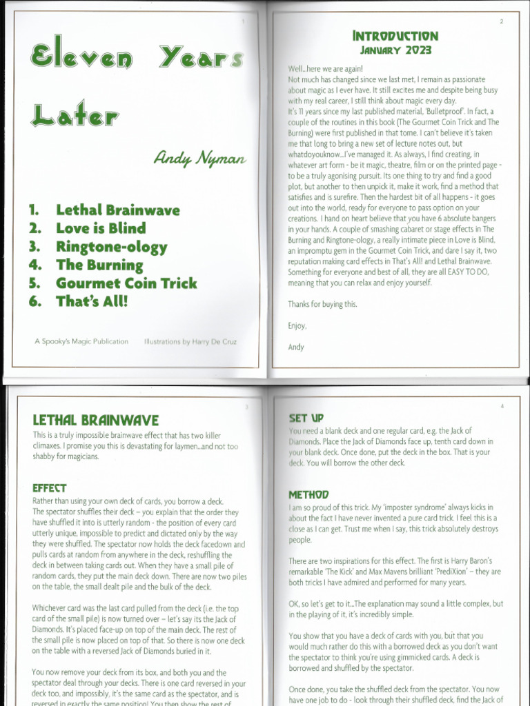 Andy Nyman - 11 Years Later | PDF