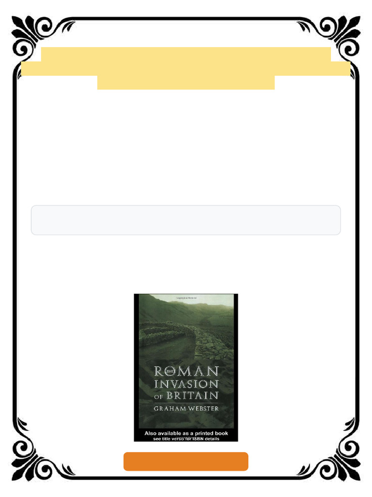 The Roman Invasion of Britain Rev Ed 1993 E2003 ROMAN CONQUEST OF ...