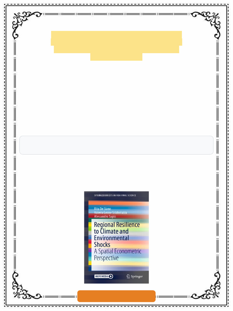 Regional Resilience to Climate and Environmental Shocks A Spatial ...