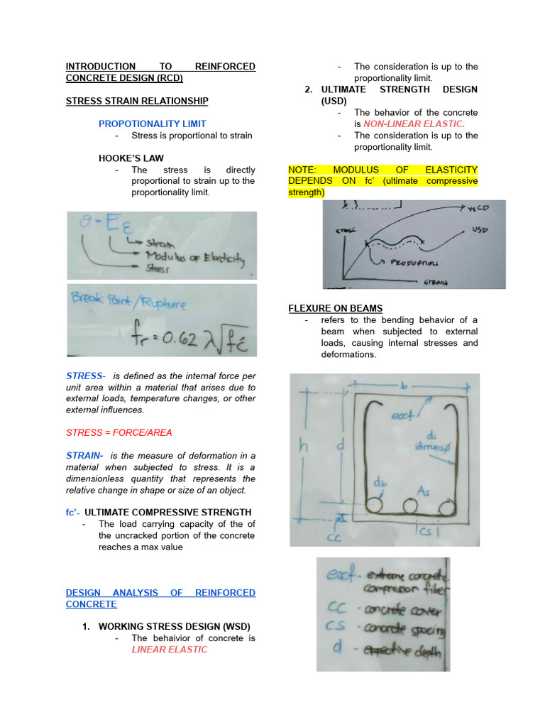 Arsc 443 Definition of Terms | PDF | Concrete | Deformation (Engineering)