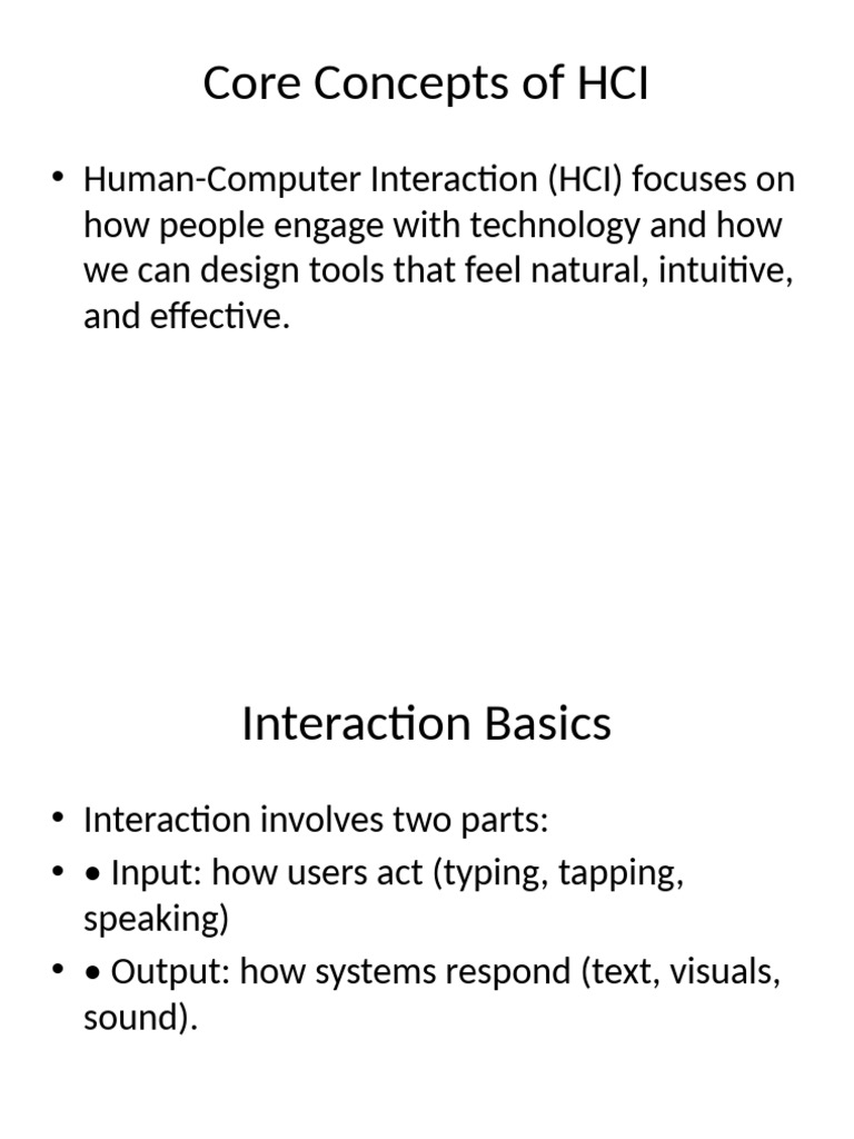 Core Concepts of Human-Computer Interaction | PDF