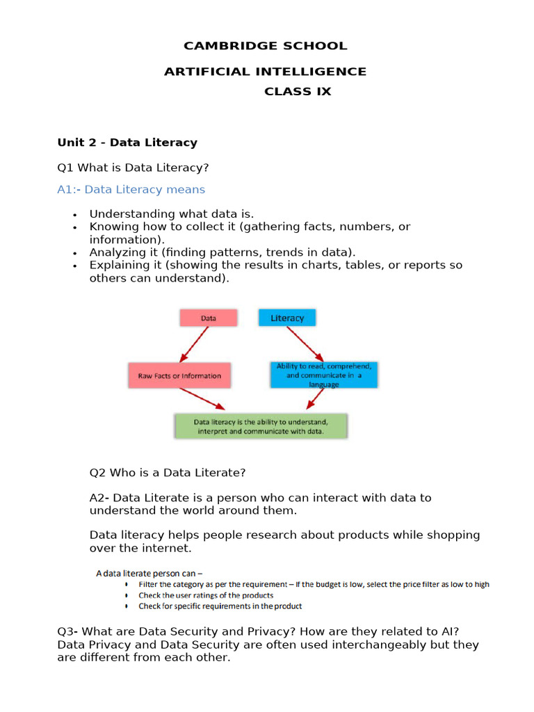 Unit2-Dataliteracy | PDF | Computer Security | Security