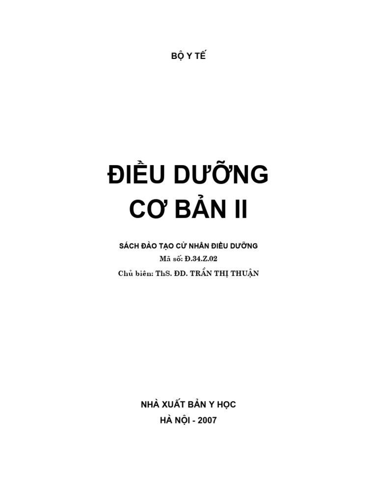 Dieu Duong Co Ban Tap 2 Bo Y Te(FILEminimizer) | PDF