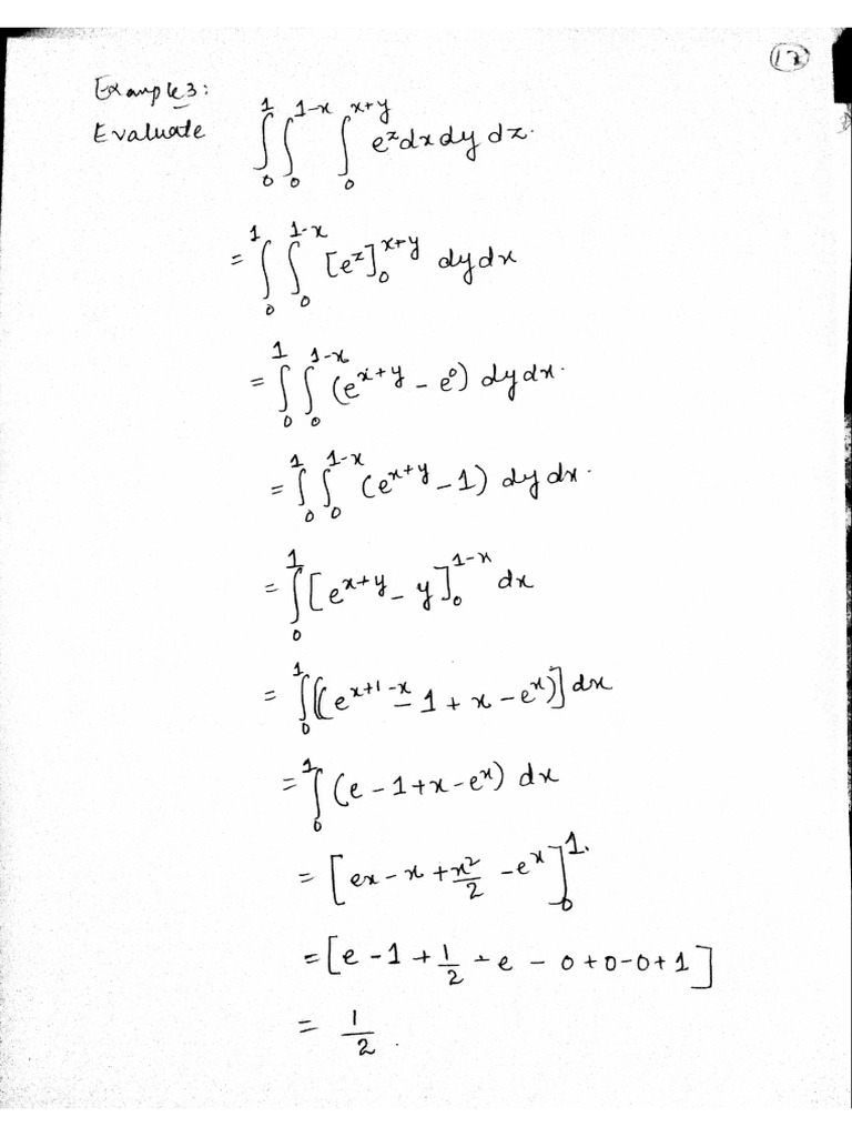 Unit 5 Multiple Integrals 17 29 | PDF