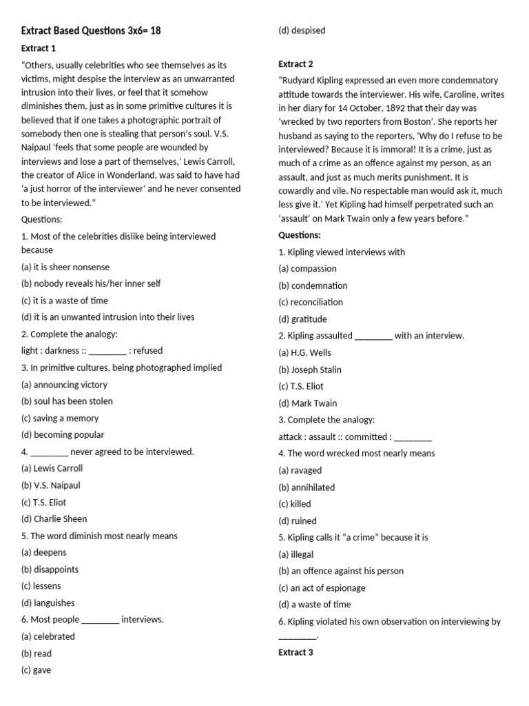 The Interview Test Question | PDF