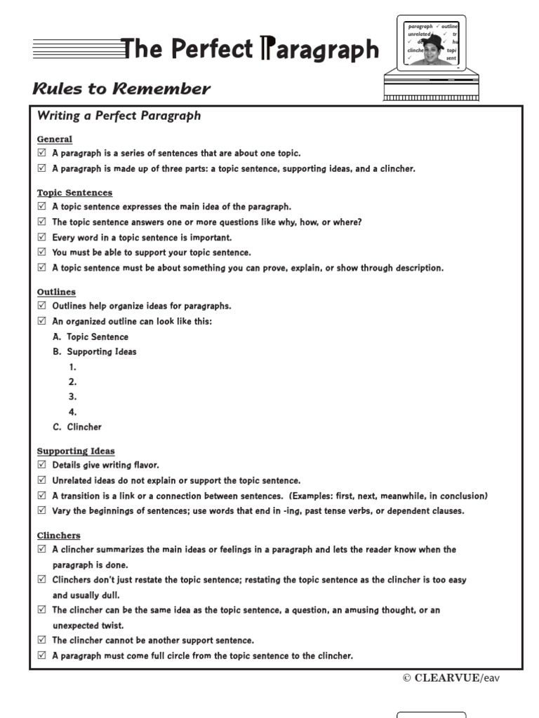 2012 - Perfect Paragraph Workbook | PDF | Paragraph | Question