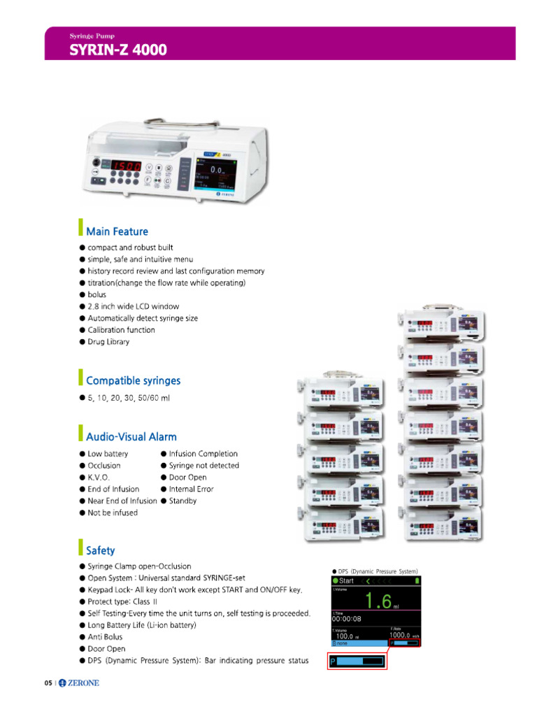 4 - Syring Pump SYRIN-Z4000 | PDF