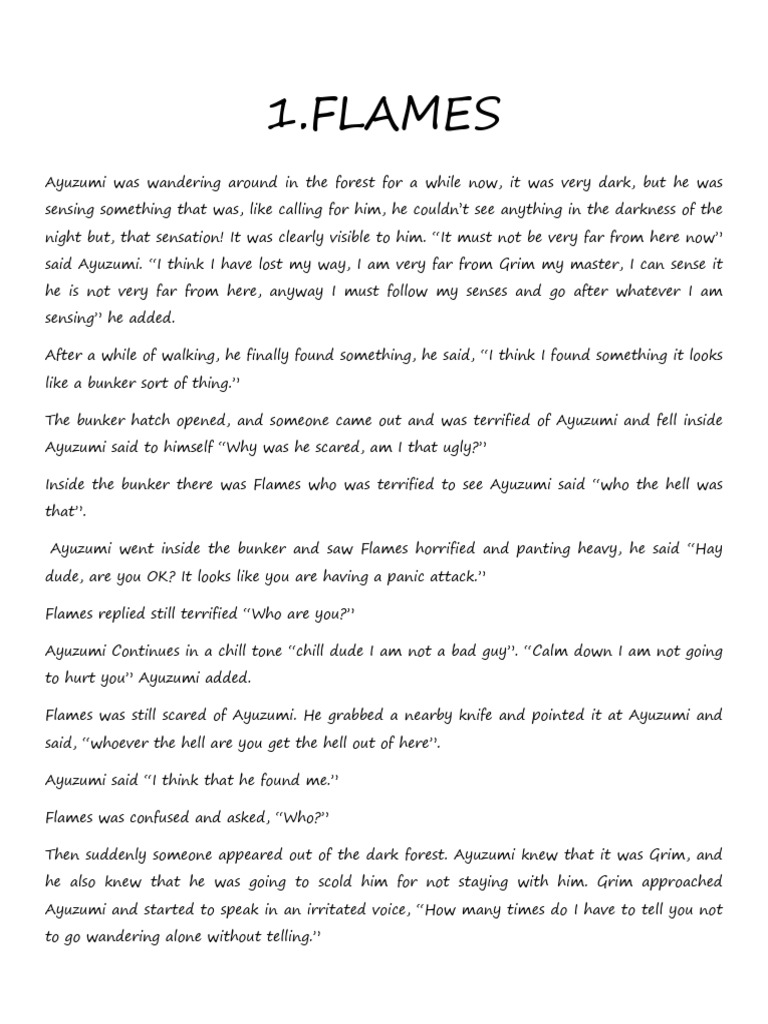 Chapter 1. Flames | PDF