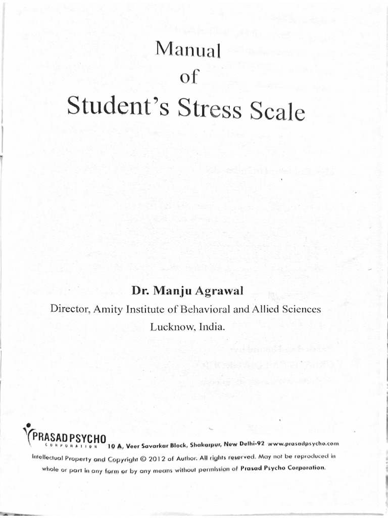 Stress Scale | PDF