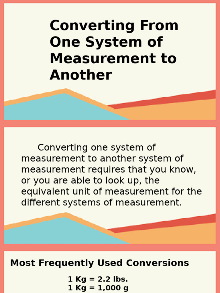 Measurement Conversion Guide | PDF