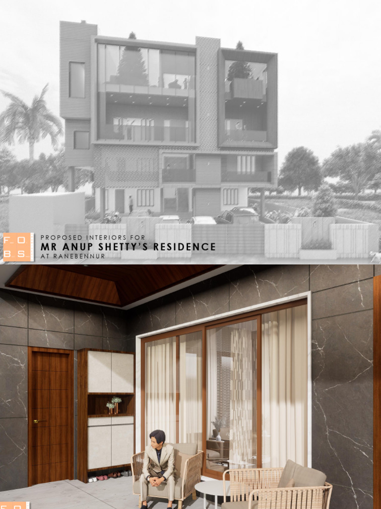 Interiors For MR - Anup Shetty's Residence | PDF