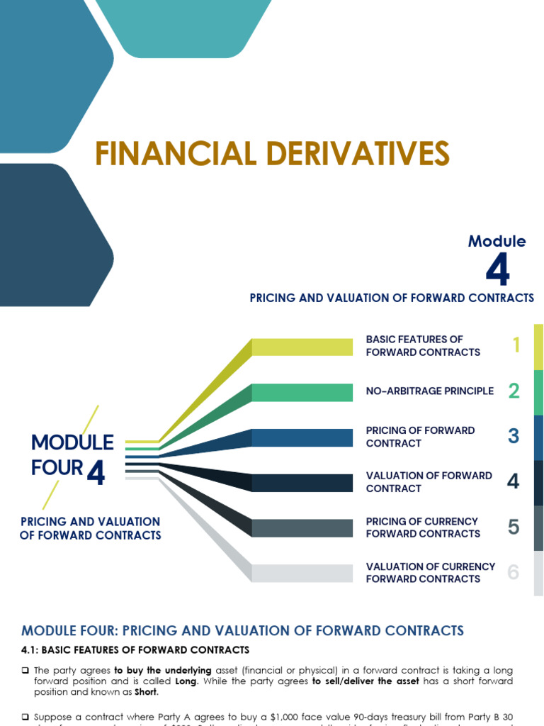 Financial Derivatives - MODULE FOUR | PDF | Futures Contract ...
