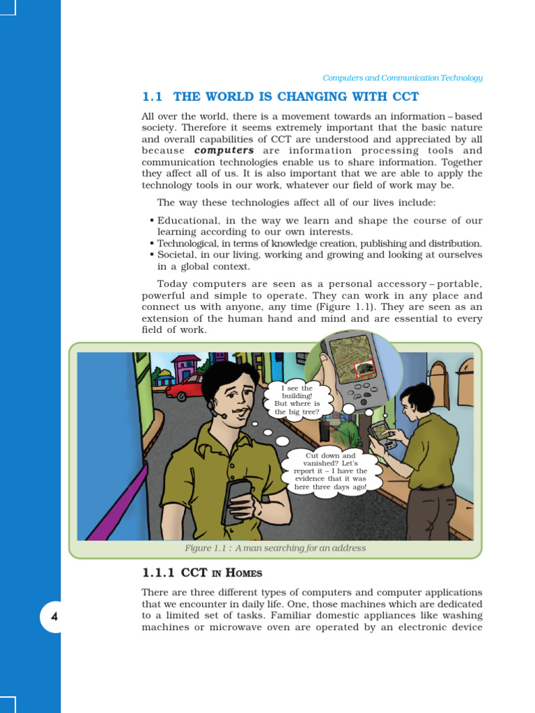 Computers and Communication CCT Part 1 Class 11 014 | PDF